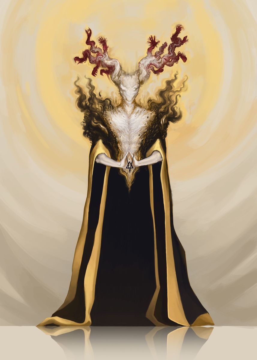 'Angor, demon of anxiety' Poster, picture, metal print, paint by Andrea ...