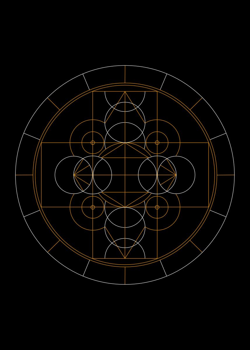 'rectangular rotation' Poster by lucas needham | Displate