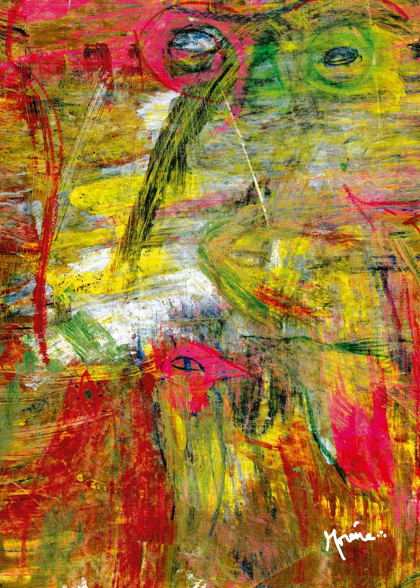 'MOREIRA 2' Poster, picture, metal print, paint by WALTHER MOREIRA ...