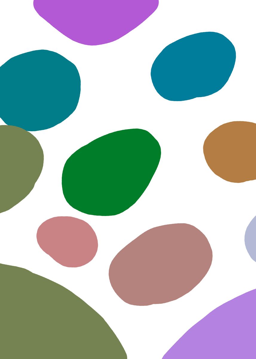 'Design dots on white' Poster by Bee and Glow Design SHOP | Displate