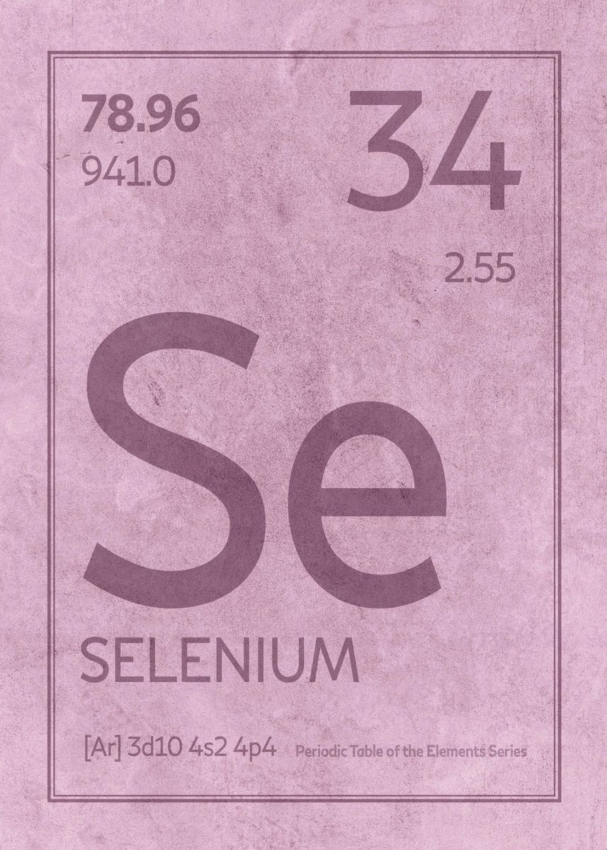 'Selenium Chemical Symbol' Poster, picture, metal print, paint by ...