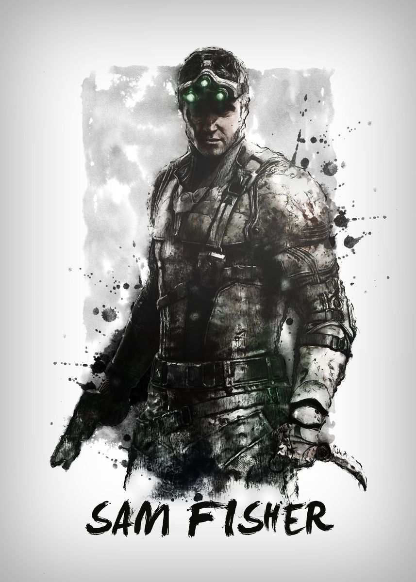 'Sam Fisher / Splinter Cell' Poster, picture, metal print, paint by Gab ...