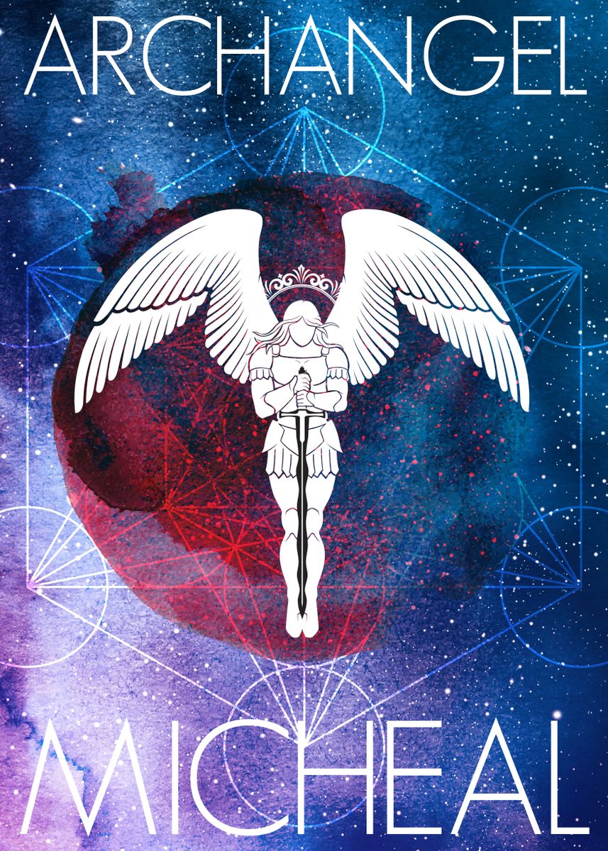 'Archangel Micheal' Poster, picture, metal print, paint by Simon ...