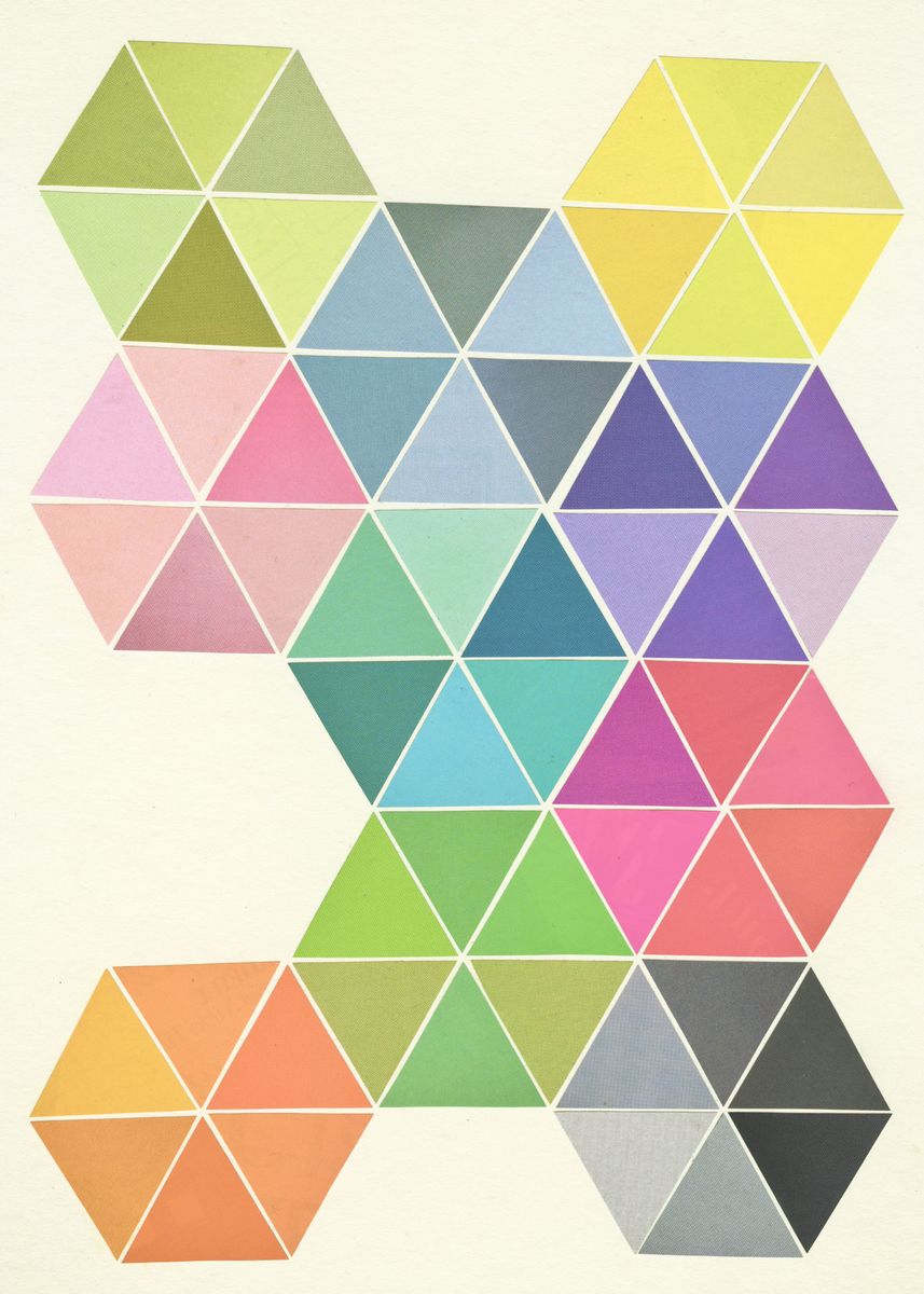 'Fragmented' Poster, picture, metal print, paint by Cassia Beck | Displate