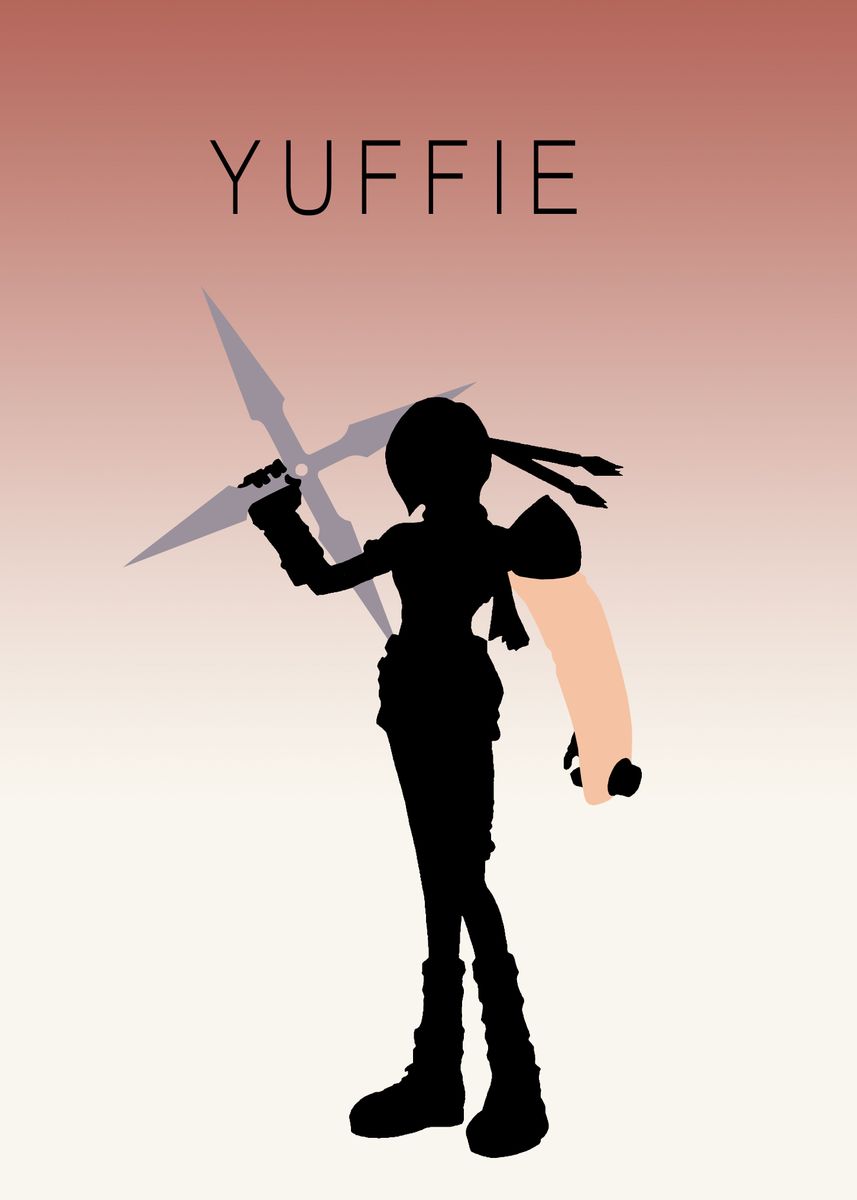 'Minimalist Yuffie' Poster, picture, metal print, paint by Apo geesus ...