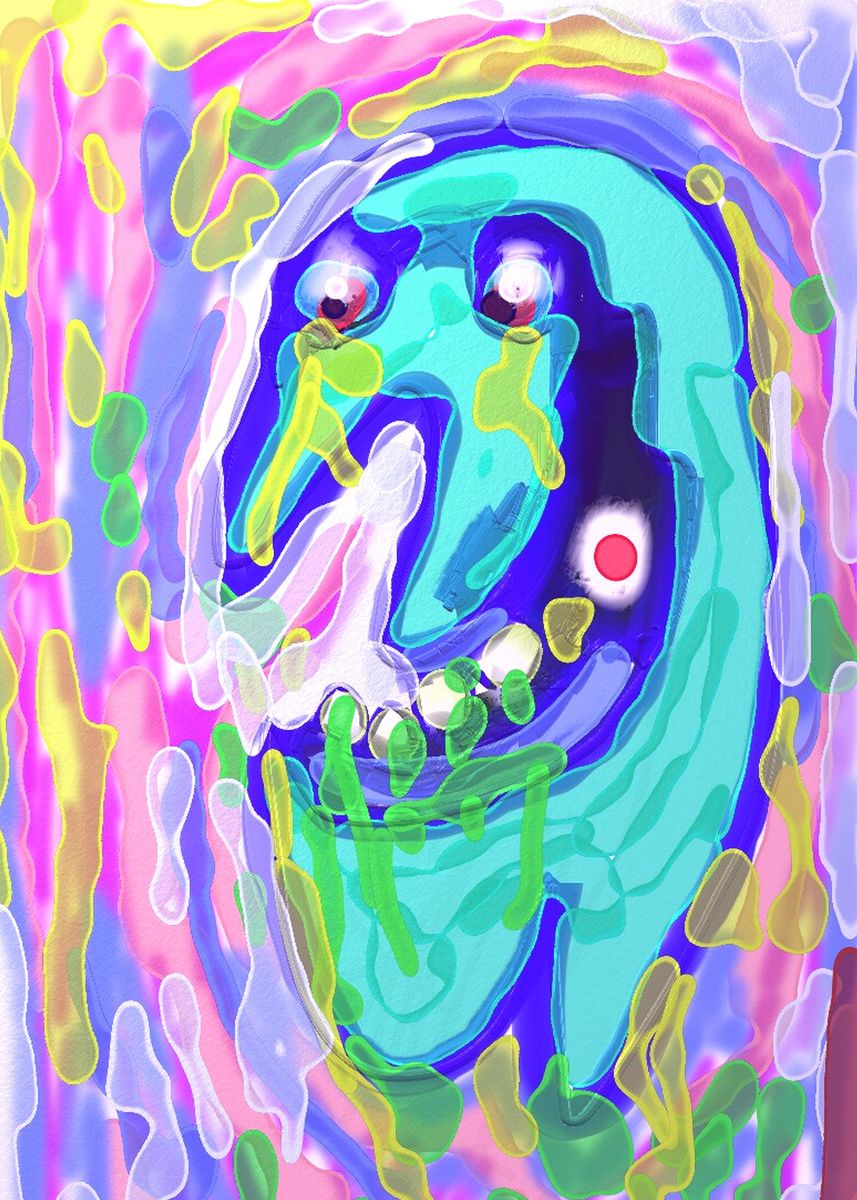 'The Gooey Person' Poster, picture, metal print, paint by Raine Carosin ...