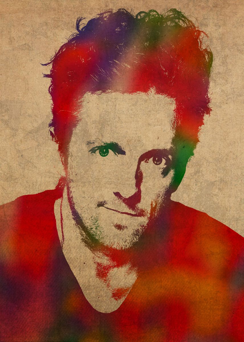 'Jason Mraz Watercolor' Poster by Design Turnpike | Displate