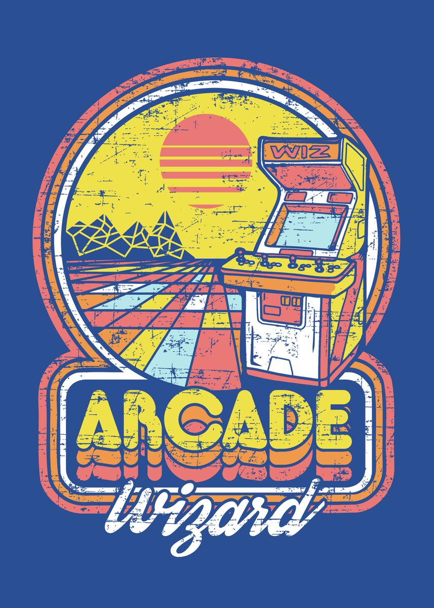 'Arcade Wizard' Poster by M Lee | Displate