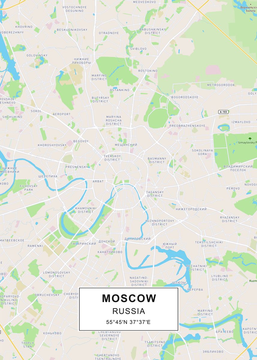 'MOSCOW' Poster, picture, metal print, paint by Iwoko | Displate