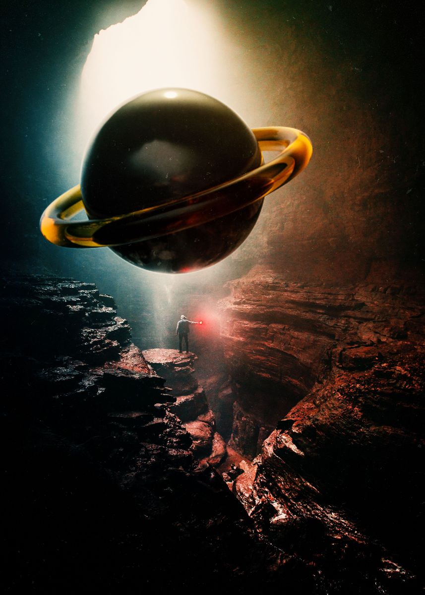 'The Cave ' Poster, picture, metal print, paint by seam less | Displate