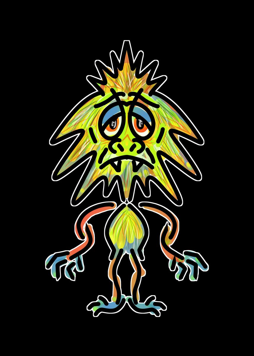 'Green Monster' Poster by Vincent J Newman | Displate