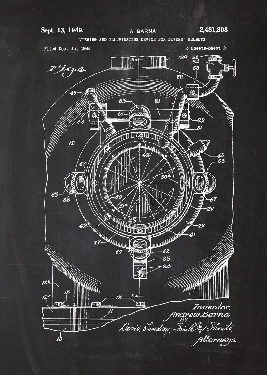 'Viewing for Divers Helmets' Poster by Nicram K | Displate