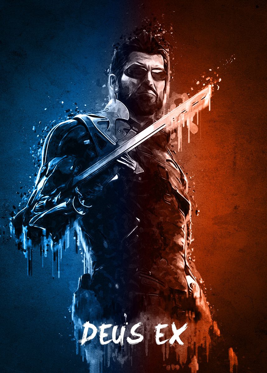 'Deus Ex' Poster, picture, metal print, paint by Gab Fernando | Displate