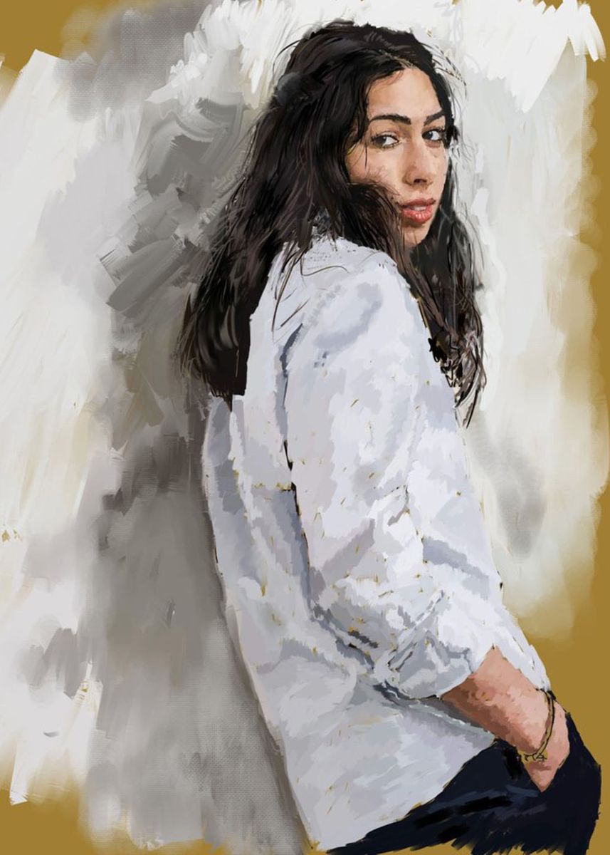 'Portrait of Sara' Poster by Ian Banks | Displate