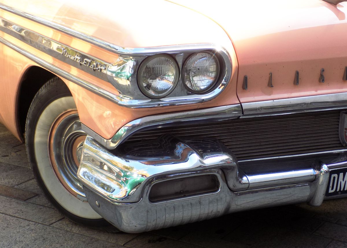 'Classic Car Chrome Details' Poster by Nickys Prints | Displate