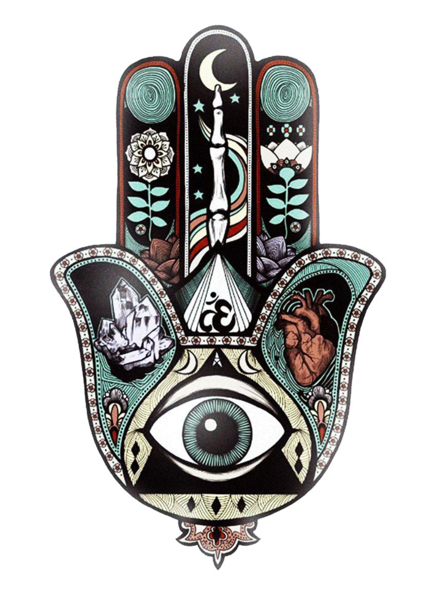 'Dark Khomsa' Poster, picture, metal print, paint by Taha Sherif ...