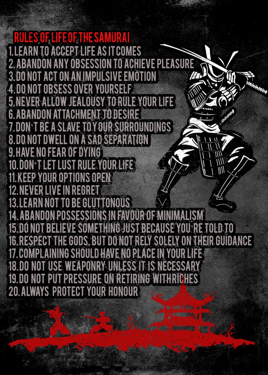 'Samurai Rules Musashi' Poster, picture, metal print, paint by М ...