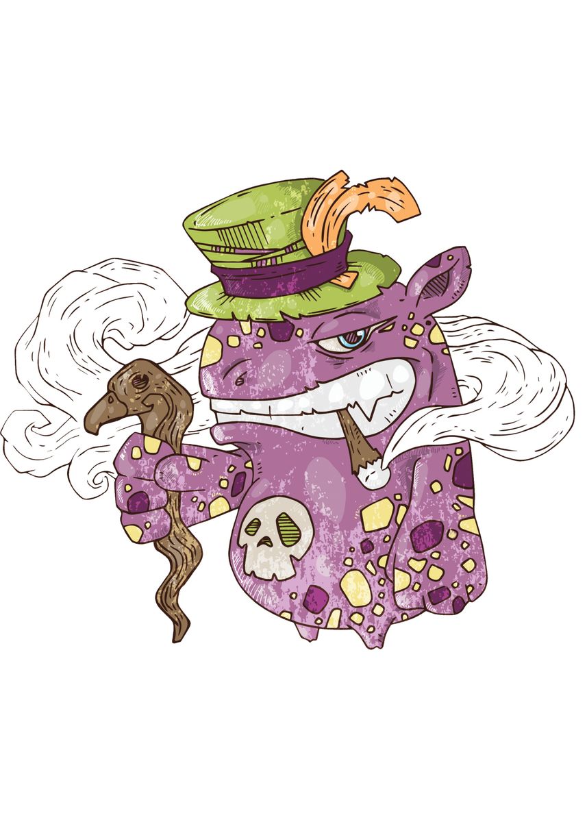 'Cartoon Monster' Poster by Taha Sherif@ | Displate