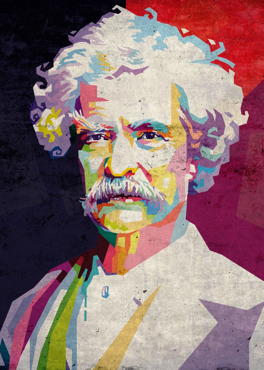 'Mark Twain' Poster, picture, metal print, paint by Acongraphic Studio ...