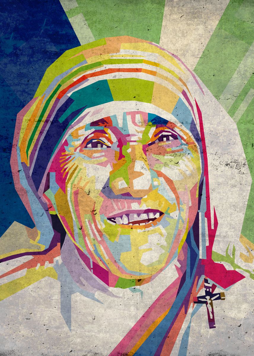 'Mother Teresa' Poster, picture, metal print, paint by Acongraphic ...