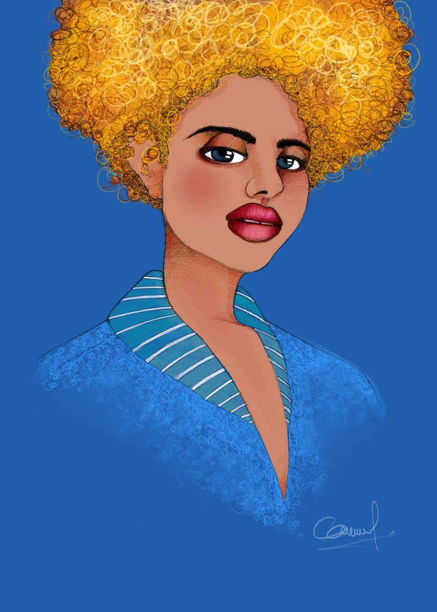 'Prunelle' Poster, picture, metal print, paint by Peggy CARAMEL | Displate