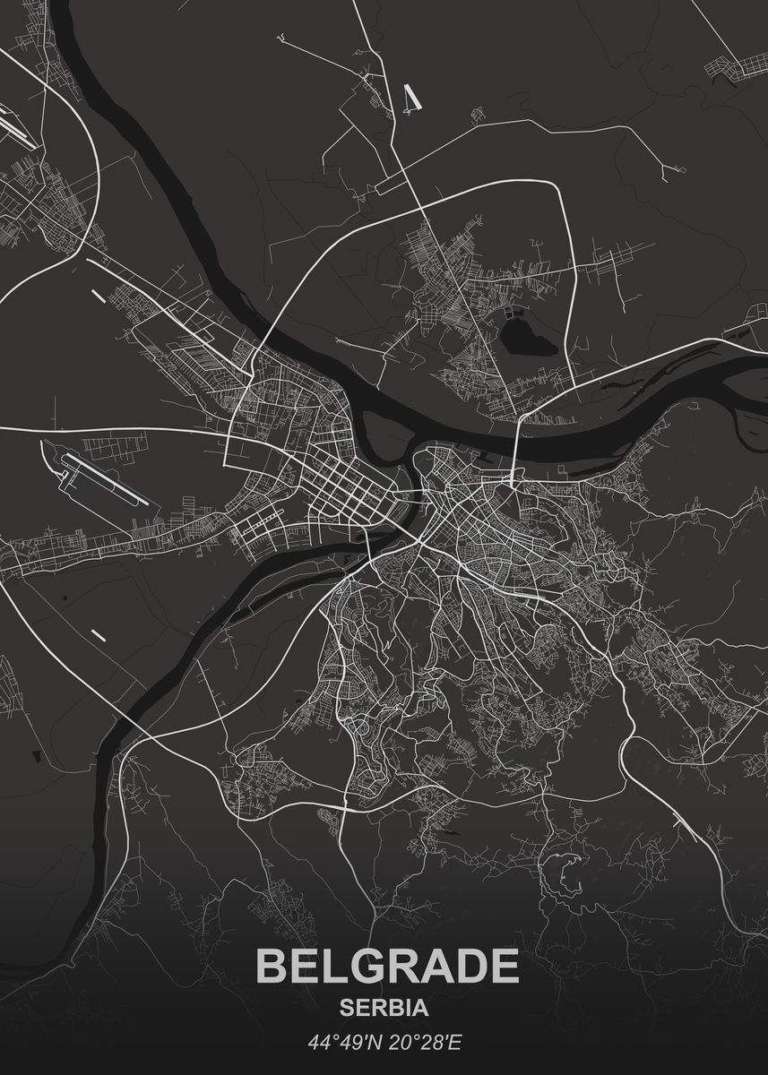 'Belgrade' Poster, picture, metal print, paint by Iwoko | Displate