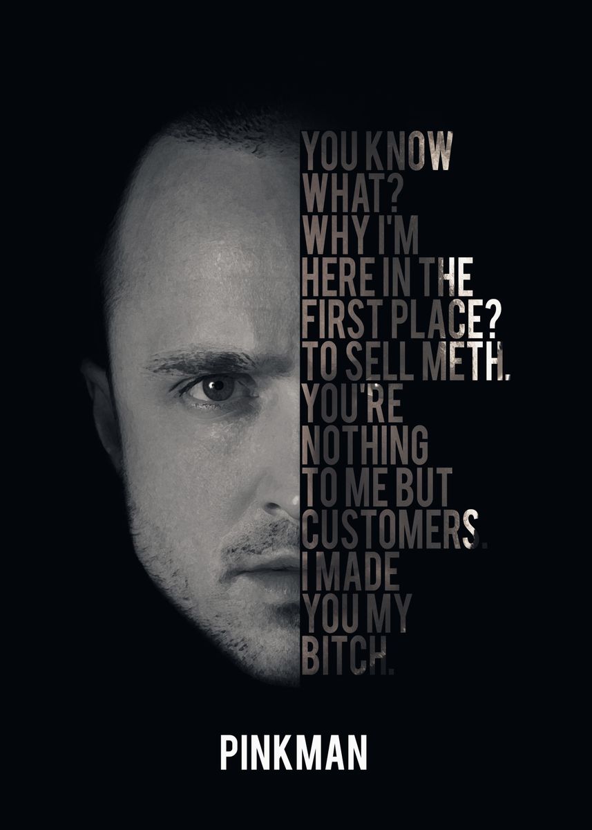 'Pinkman - Breaking Bad' Poster, picture, metal print, paint by ...