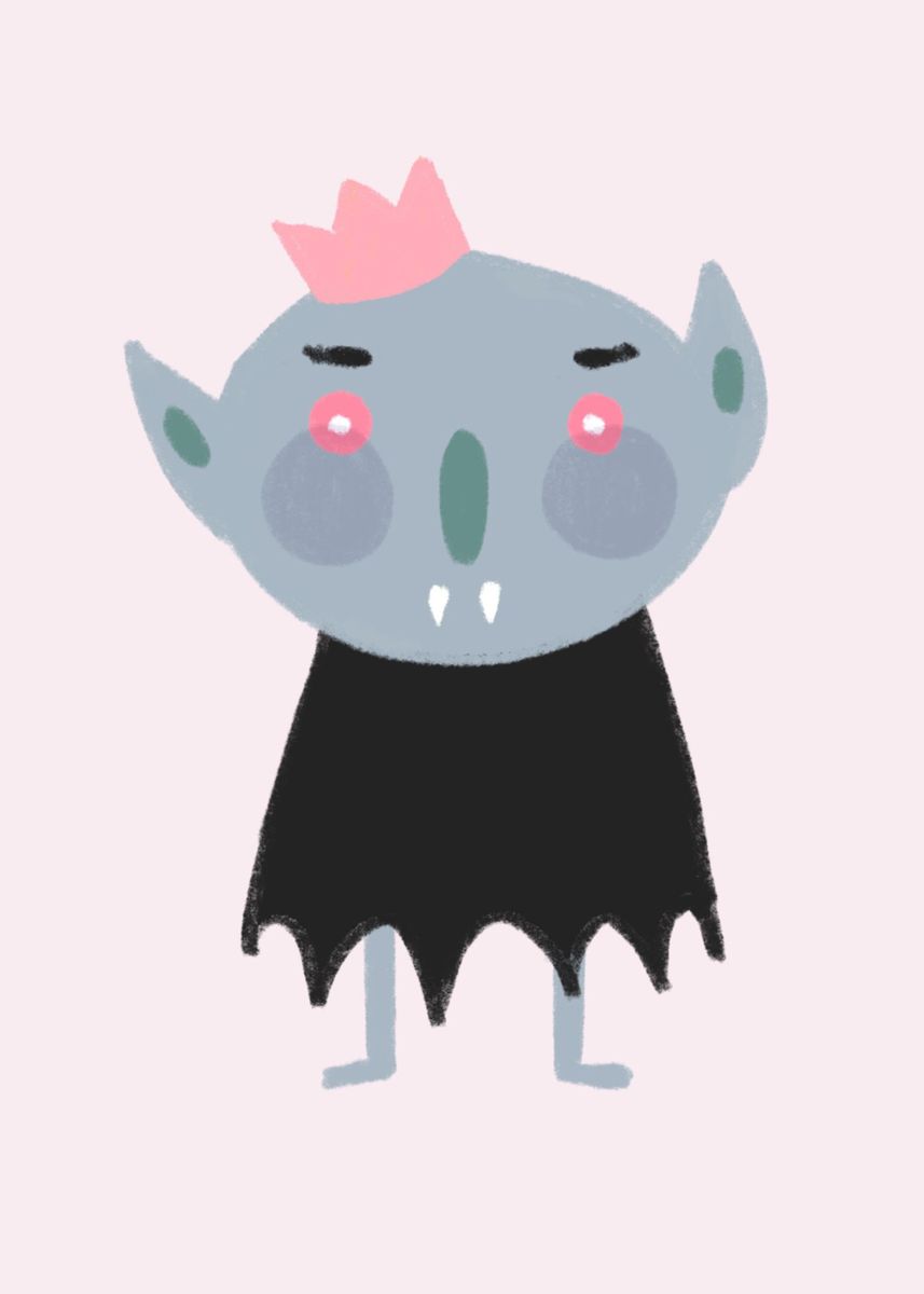 'Nosfera-Cute' Poster, picture, metal print, paint by Aitana Marin ...