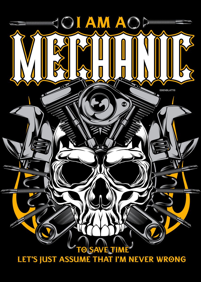 'Mechanic - Craftsmen' Poster, picture, metal print, paint by Giovanni ...