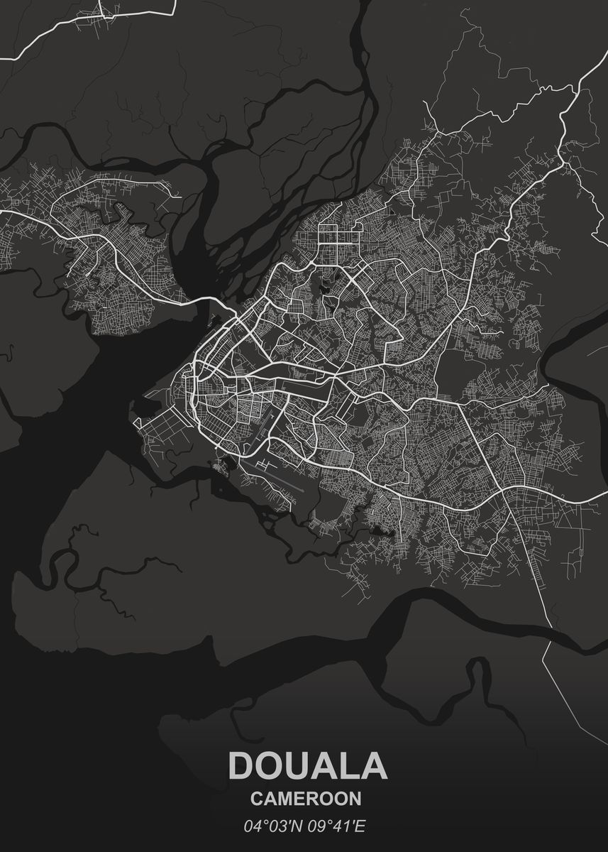 'DOUALA CAMEROON' Poster by Iwoko | Displate