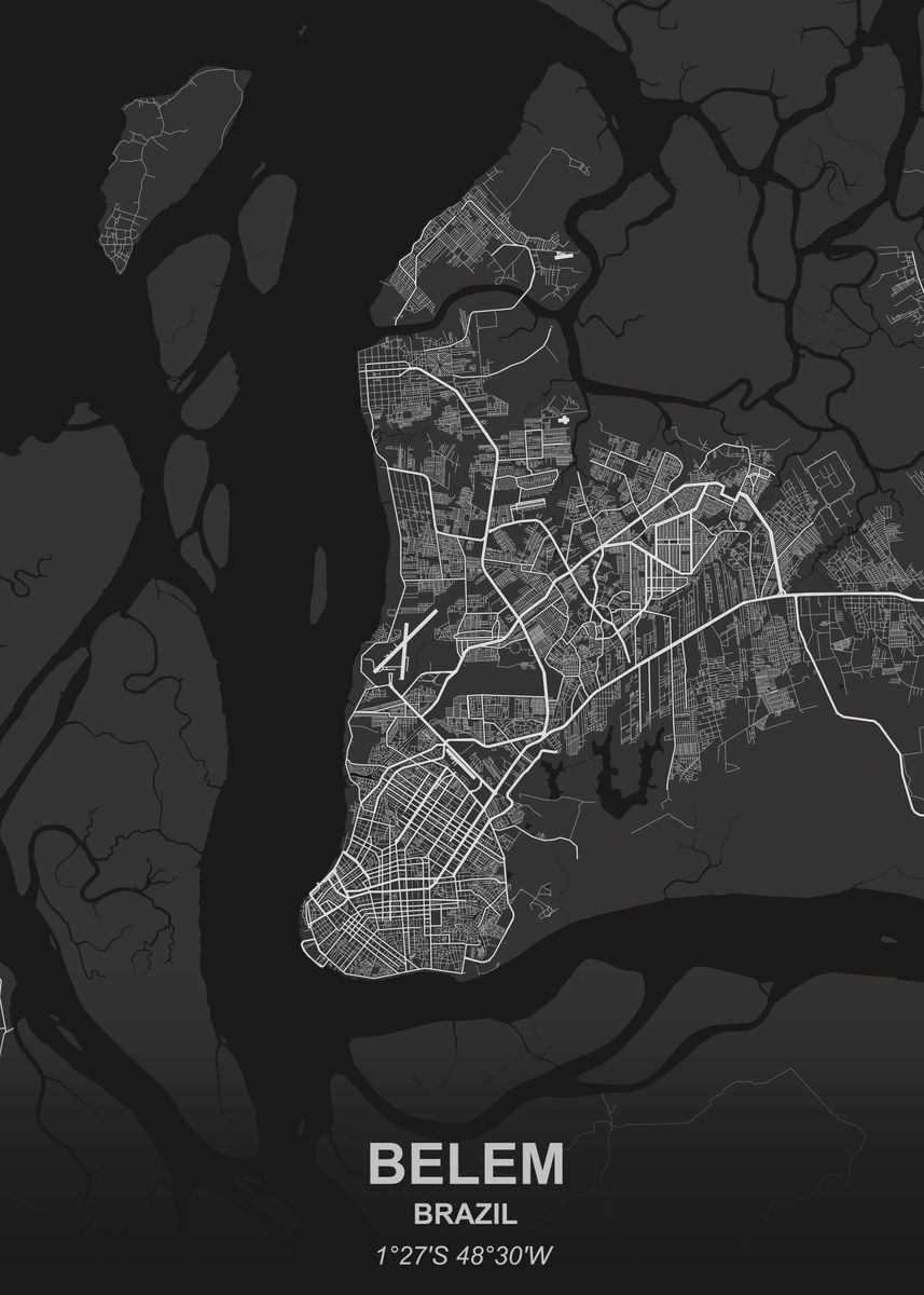 'BELEM BRAZIL' Poster by Iwoko | Displate