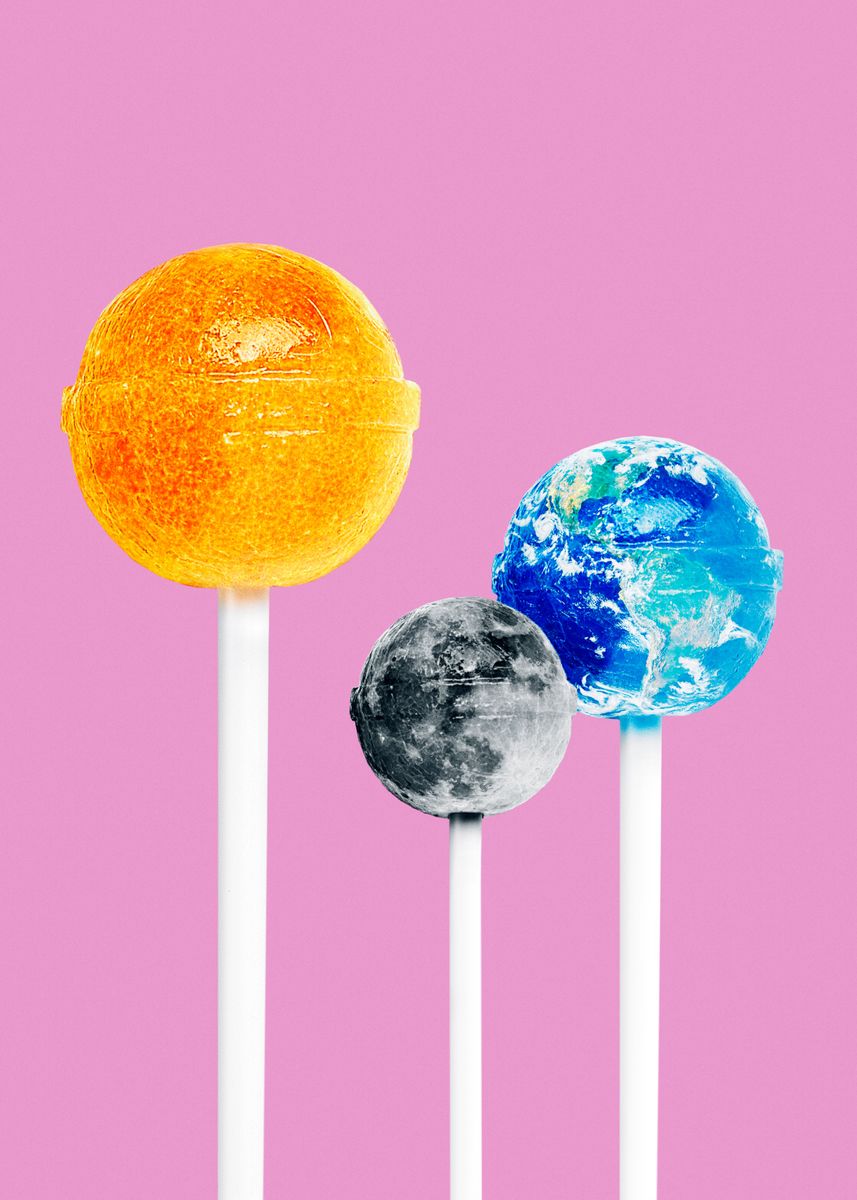 'Lollipops' Poster, picture, metal print, paint by Jonas Loose | Displate