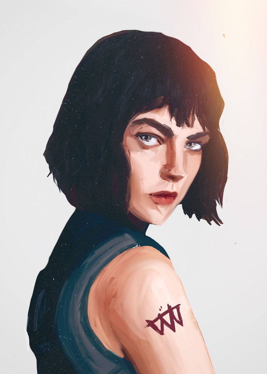 'Stare' Poster, picture, metal print, paint by Giacomo Ganduglia | Displate