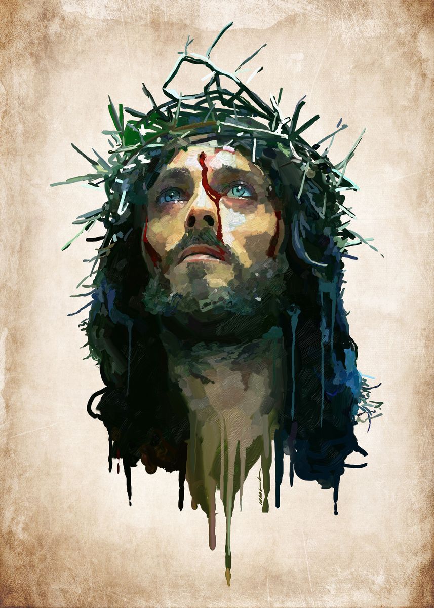 'Jesus of Nazareth' Poster, picture, metal print, paint by Karoll ...