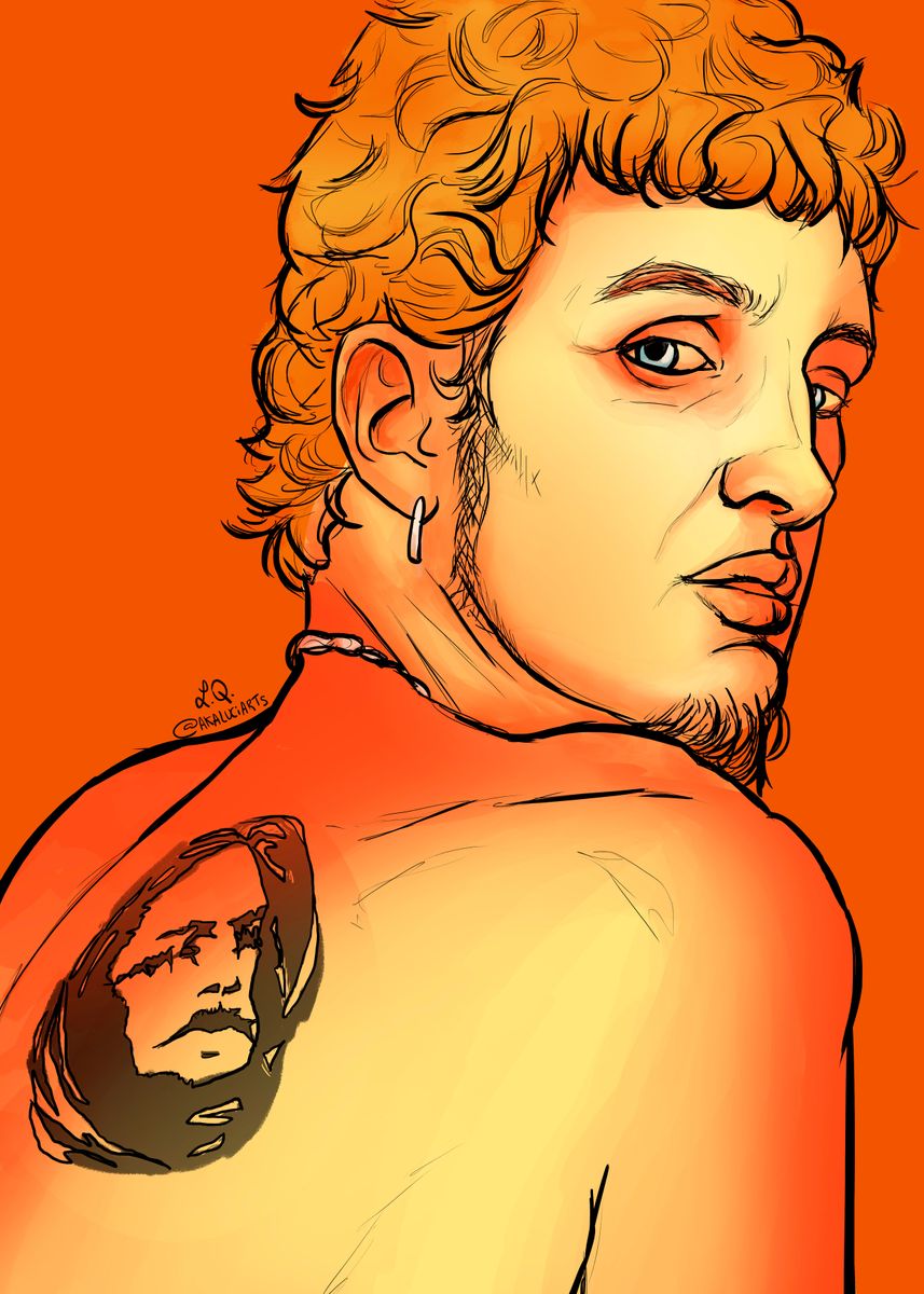 'Layne' Poster, picture, metal print, paint by Luciana Quero | Displate