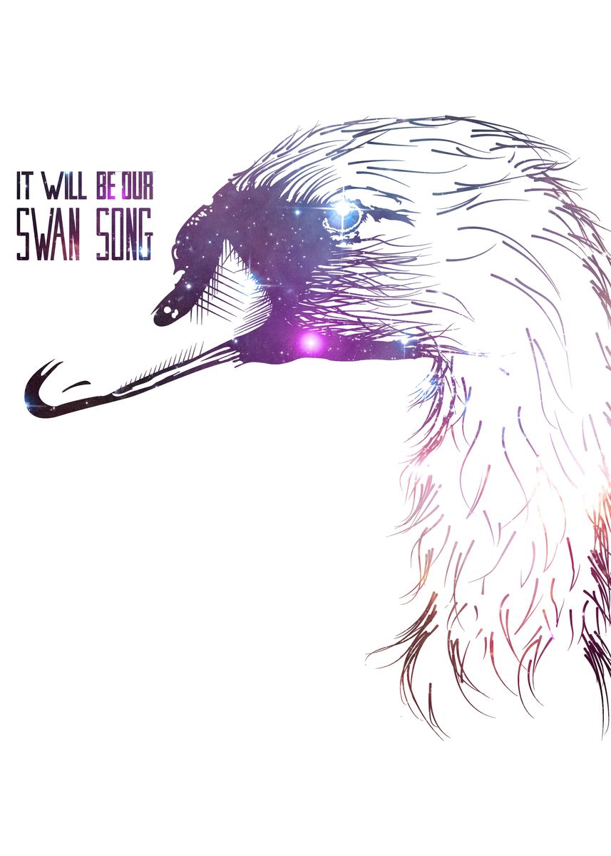 'Swan Song' Poster, picture, metal print, paint by Craig Warman | Displate