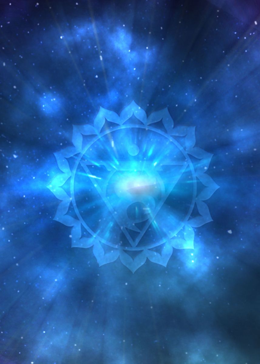 'Blue Chakra' Poster by Dylan Hambrook | Displate