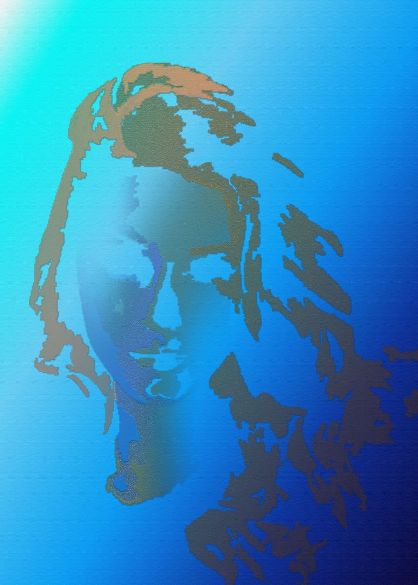 'Blue Lady' Poster by Thomas Becker | Displate