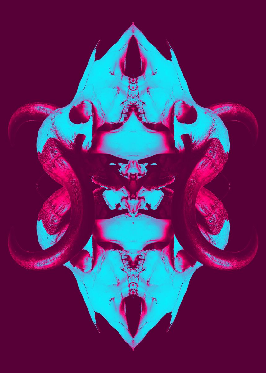 'buffalo bones V4' Poster by Snisovik Prints | Displate