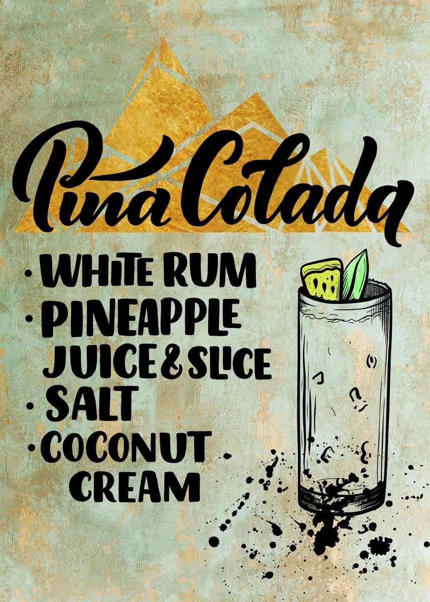 'Pina Colada' Poster by Enchanted Elm | Displate