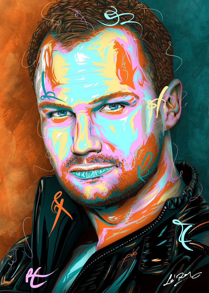 'Dash B' Poster, picture, metal print, paint by Roy Flores | Displate