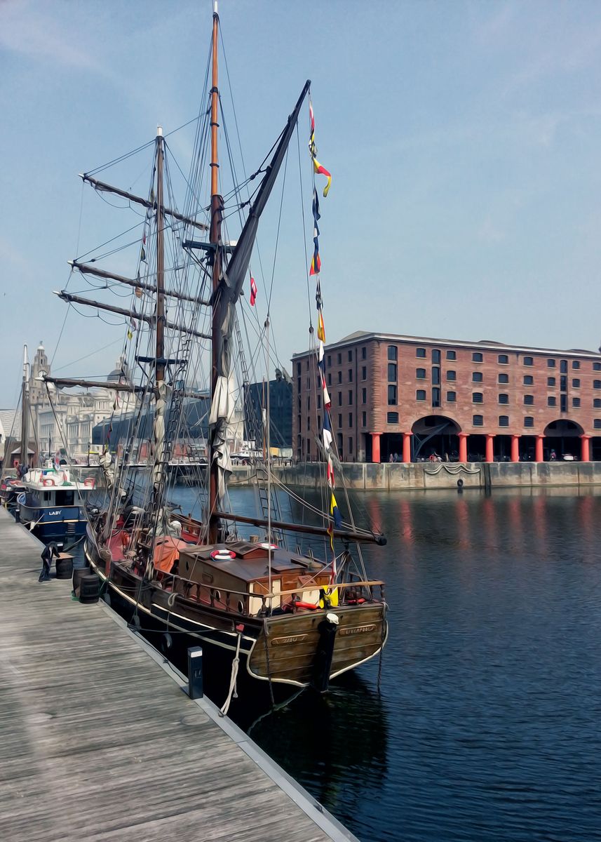 'Working Dock Liverpool' Poster by David Hearne | Displate