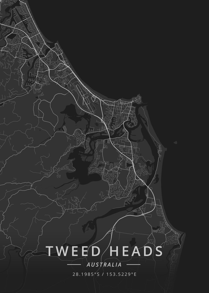 'Tweed Heads, Australia' Poster, picture, metal print, paint by ...