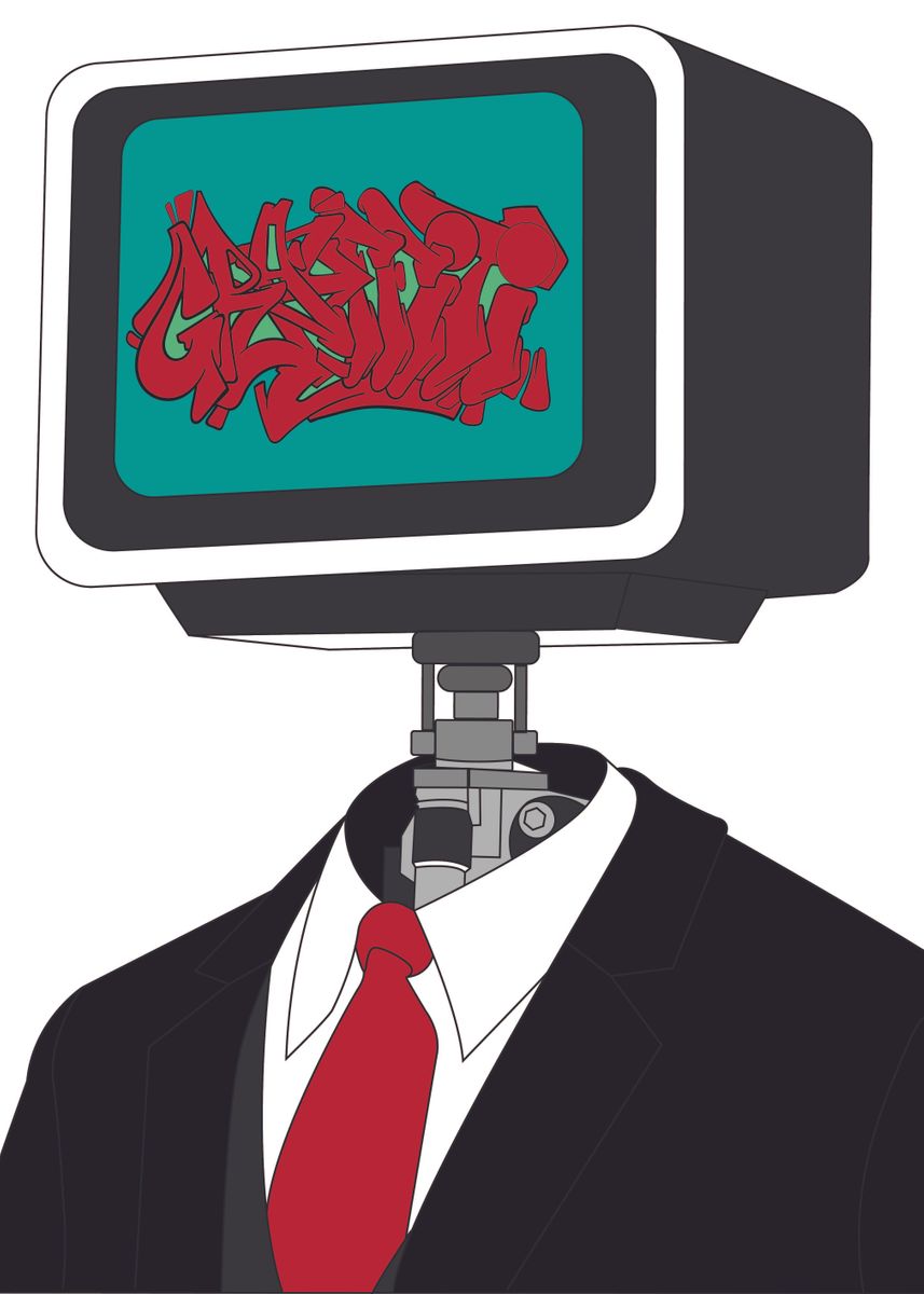 'Classy graffiti' Poster by Pierre Robert | Displate