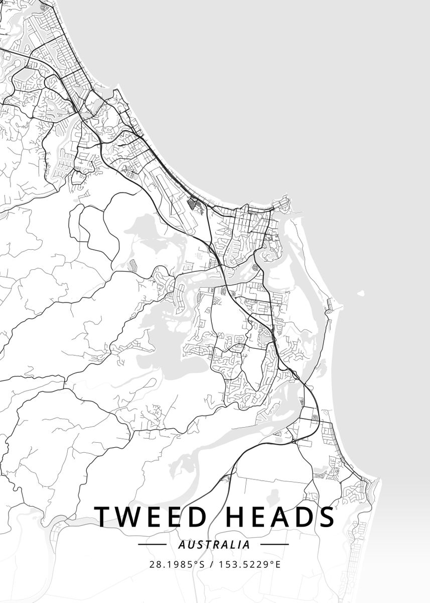 'Tweed Heads, Australia' Poster, picture, metal print, paint by ...