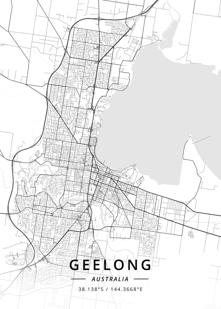 'Geelong, Australia' Poster, picture, metal print, paint by Designer ...