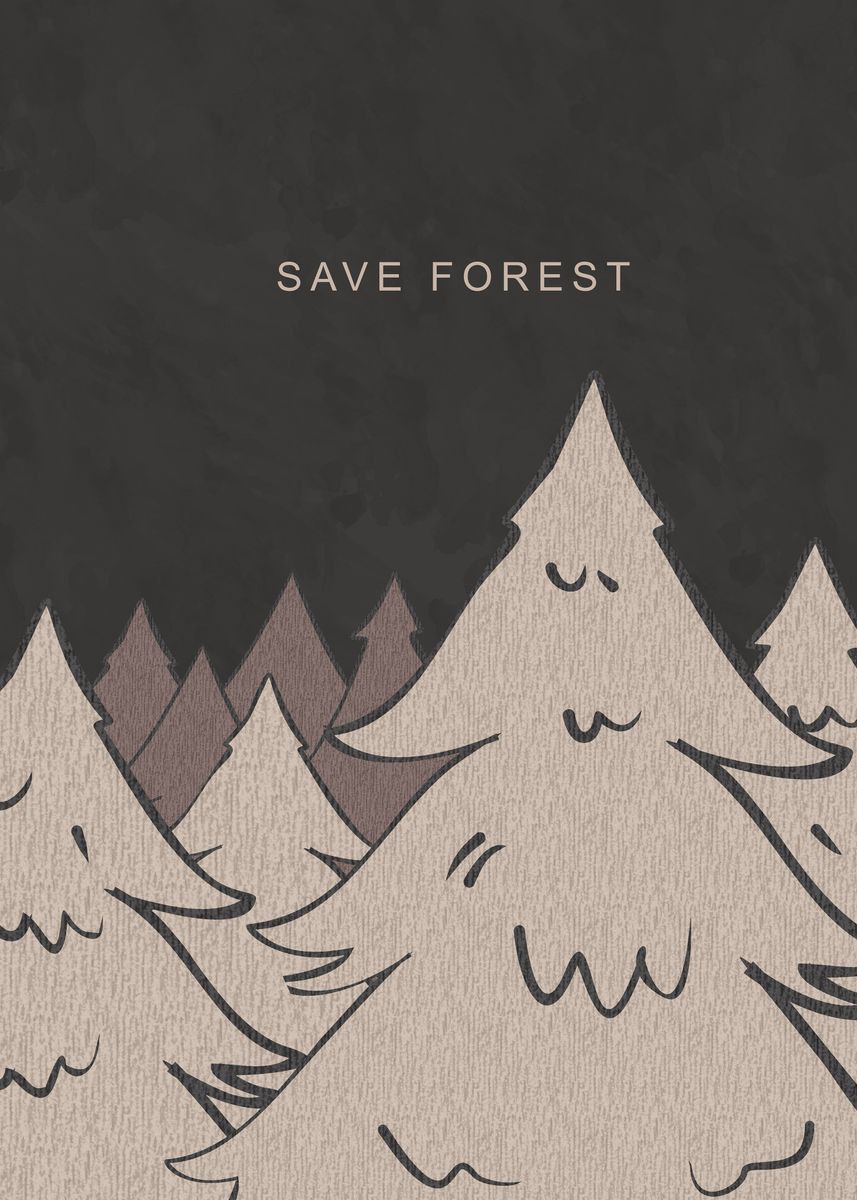 'Save Forest' Poster by Faruk Yılmaz | Displate