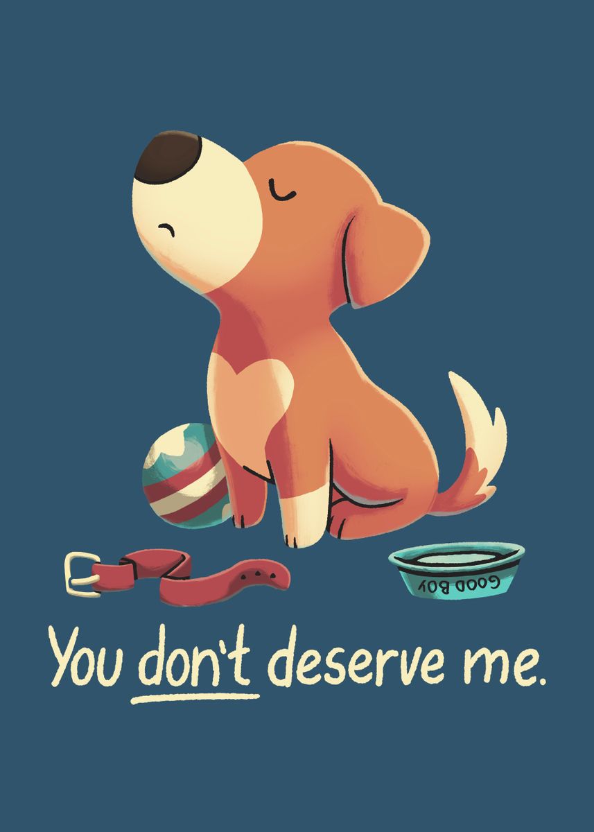 'Puppy Dog Angry Cute' Poster by Paloma Latorre | Displate
