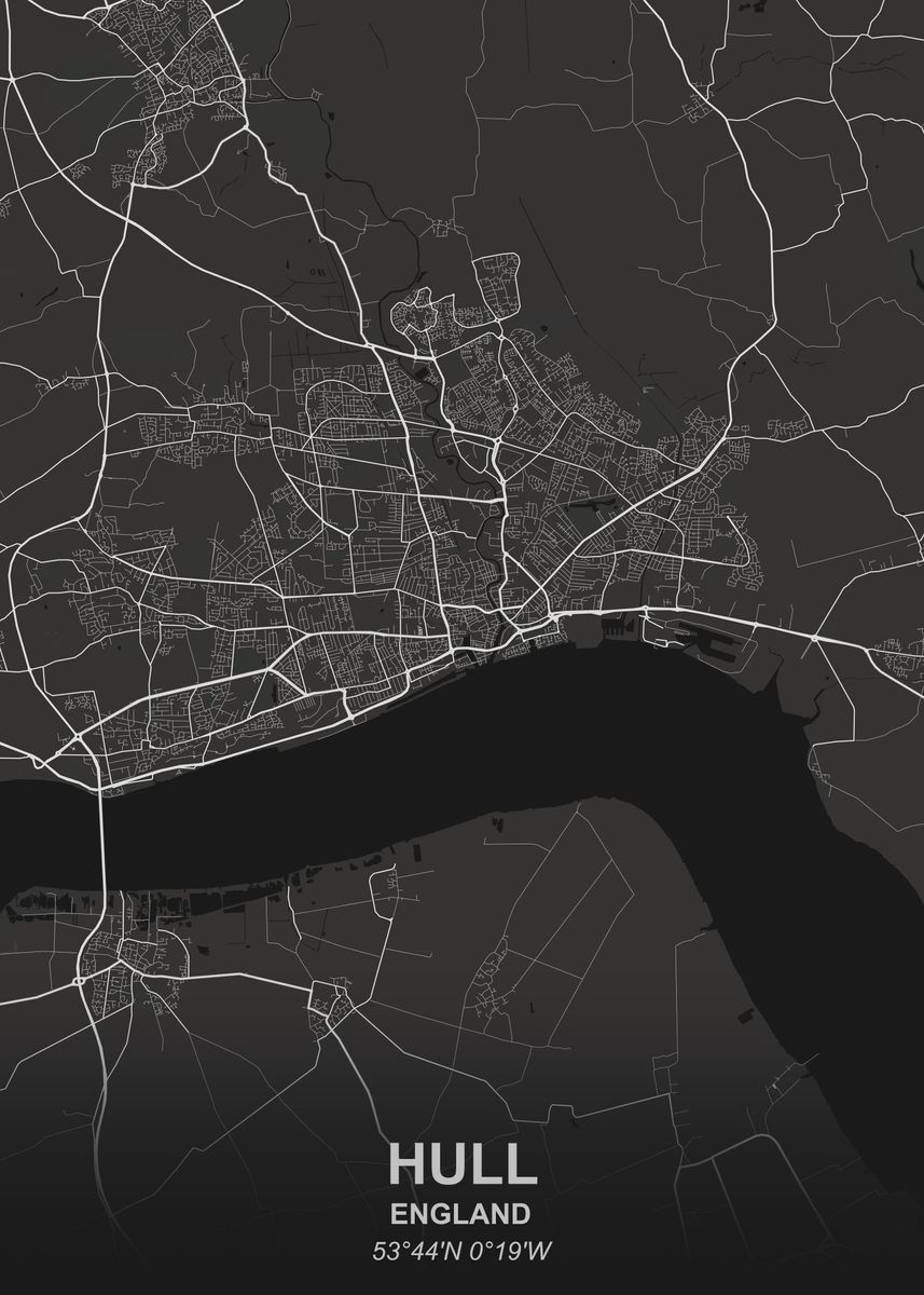 'HULL ENGLAND' Poster by Iwoko | Displate