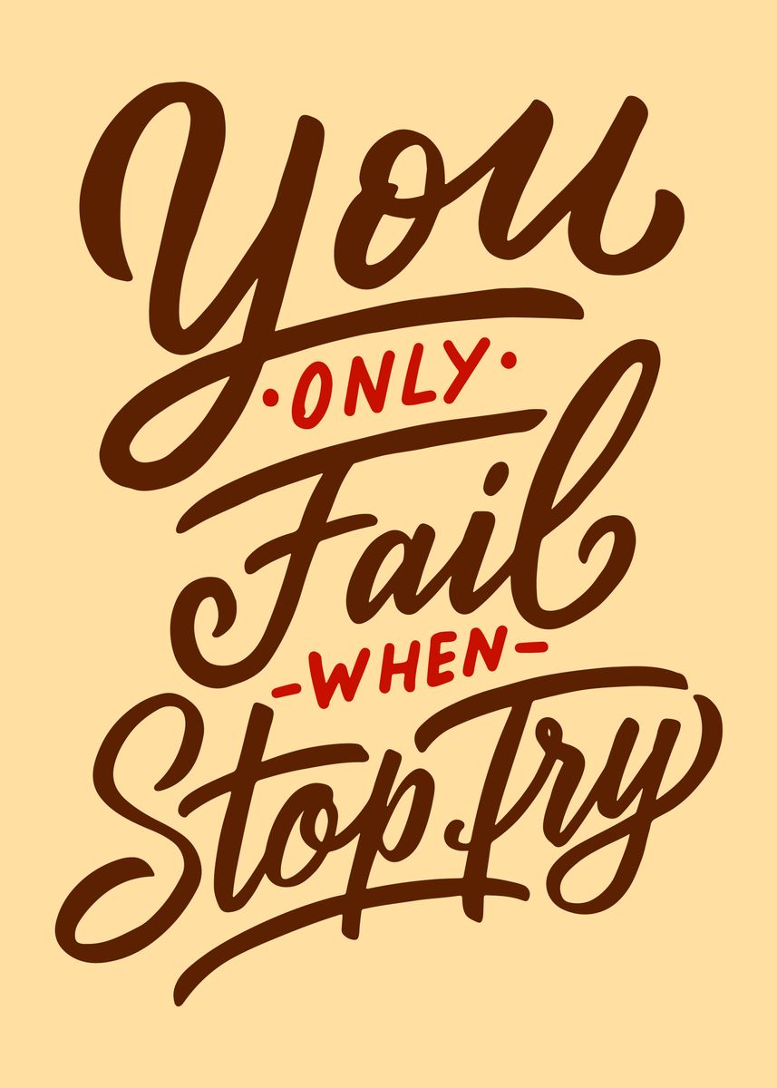 'Just try' Poster by Ruslan Geliskhanov | Displate